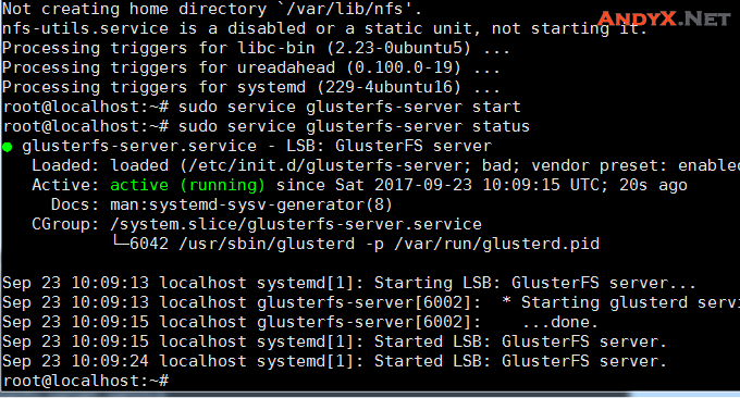 Linux简单共享目录三种方法：NFS挂载/GlusterFS存储/samba共享 - AndyX.Net - 安迪克斯