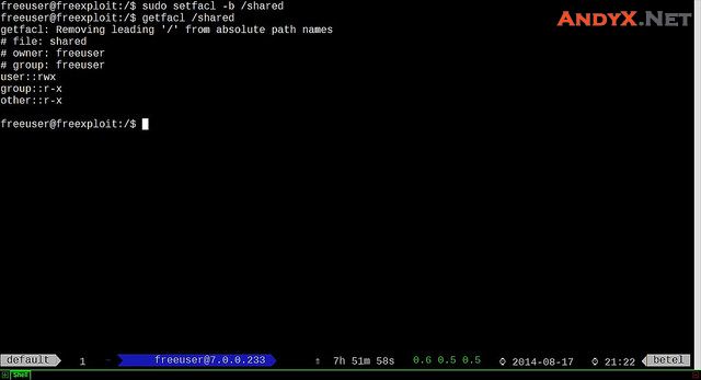 菜鸟入门：Linux系统下如何安装/配置ACL访问控制列表 以及getfacl/setfacl命令的使用 - AndyX.Net - 安迪克斯