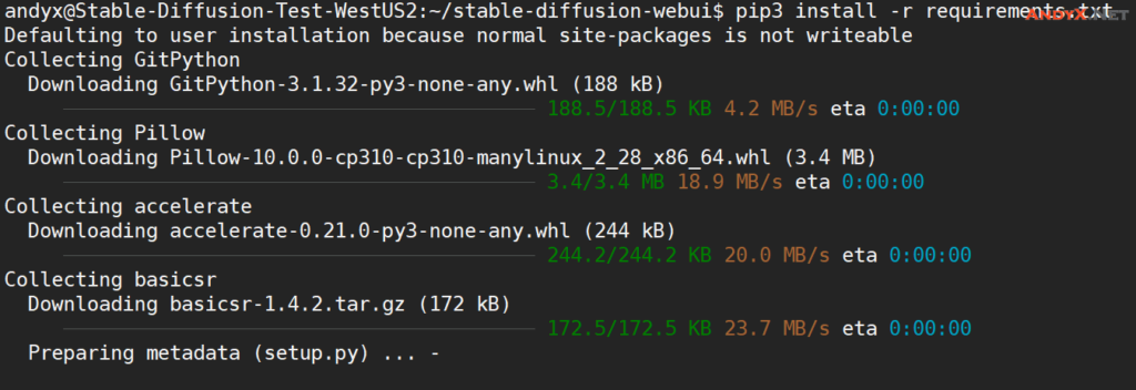 使用Azure NCads A100系列的Linux虚拟机搭建Stable Diffusion WebUI并实现外部访问【原创文章】 - AndyX.Net - 安迪克斯