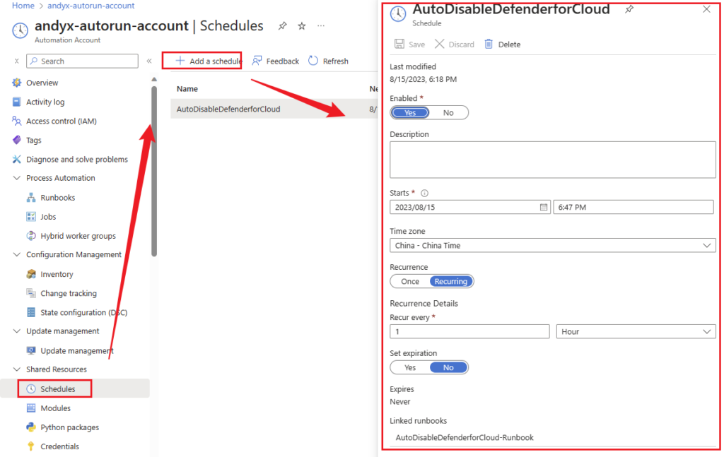 微软Azure云 LAB 101: 使用Azure自动化作业定期执行特定任务的实验 - AndyX.Net - 安迪克斯